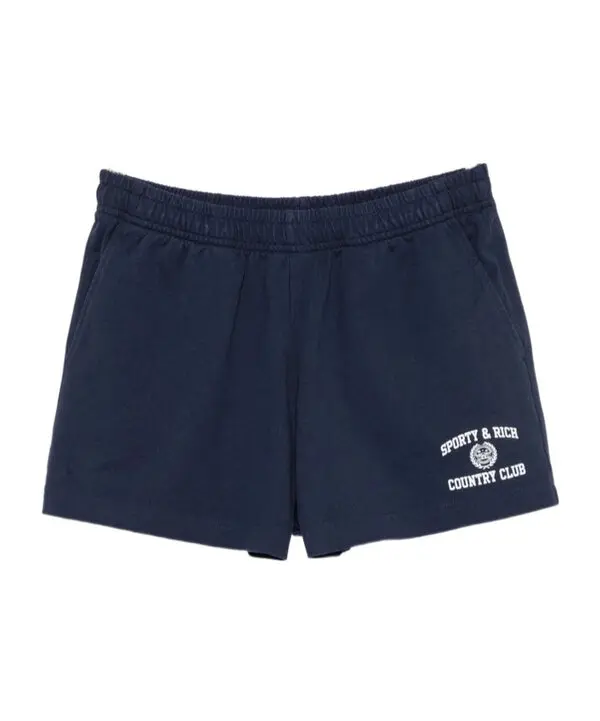 SPORTY  RICH Sporty & Rich Elastic Waist Shorts With Pockets
