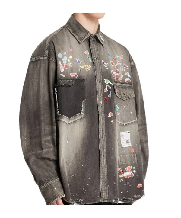 Mihara Yasuhiro Long-sleeve Denim Shirt