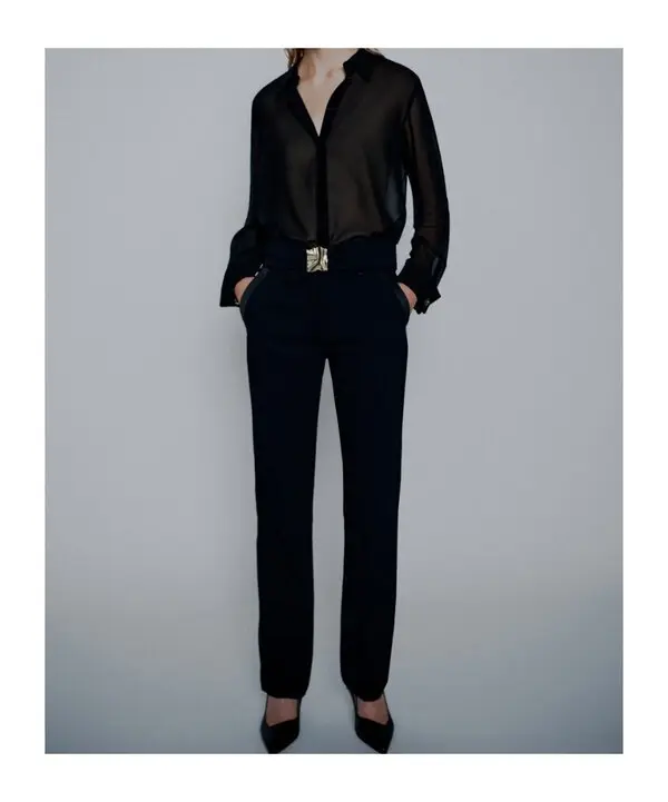Marella Straight-fit Belted Trousers