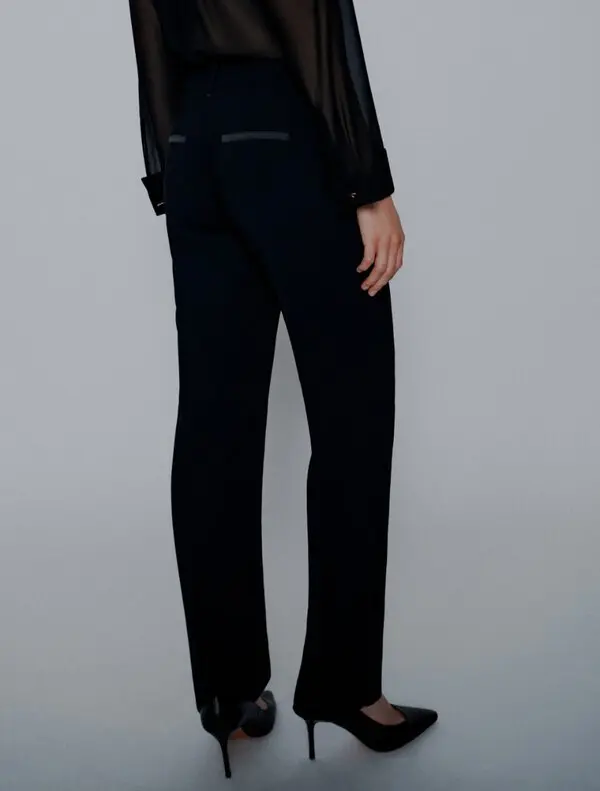 Marella Straight-fit Belted Trousers