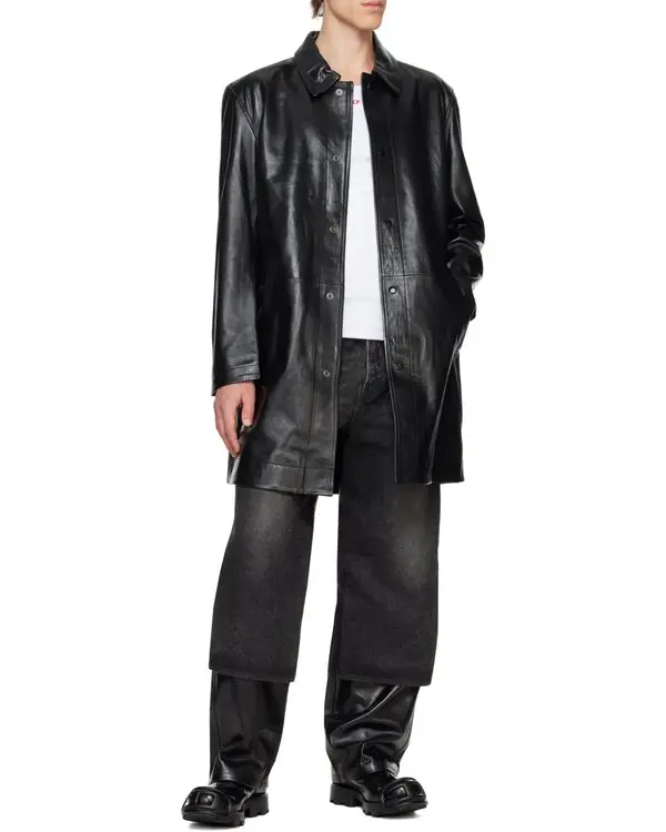 DIESEL® D-hammer Round-toe Ankle Boots With Metal Logo Detail