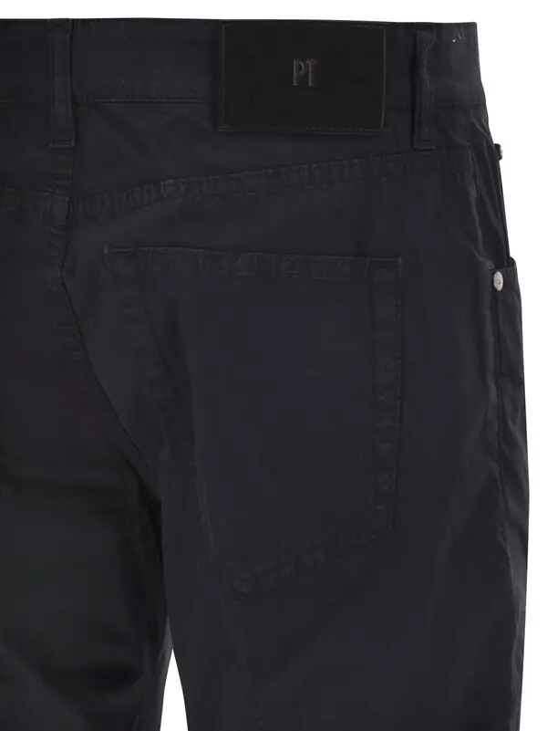 PT TORINO Five-pocket Stretch Cotton Trousers