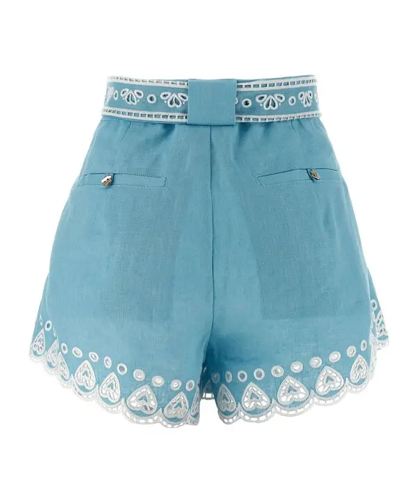 Farm Rio Richelieu Embroidered Shorts