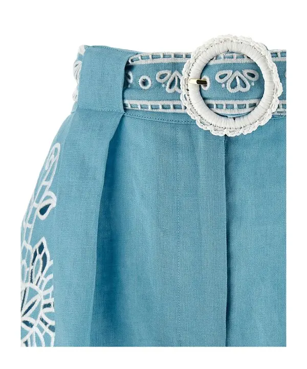 Farm Rio Richelieu Embroidered Shorts