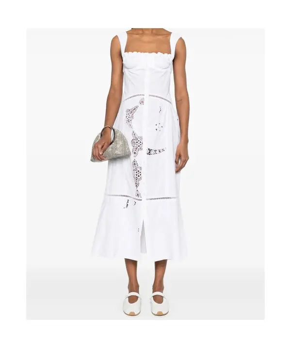 MARINE SERRE Regenerated Midi Dress