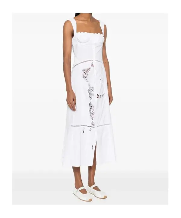 MARINE SERRE Regenerated Midi Dress