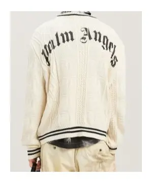 Palm Angels Curved Logo Knitted Jumper