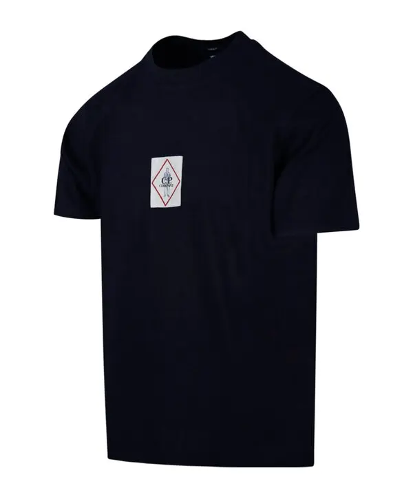 C.P. COMPANY Logo Patch Crewneck T-shirt - Black