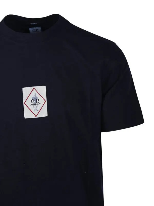C.P. COMPANY Logo Patch Crewneck T-shirt - Black