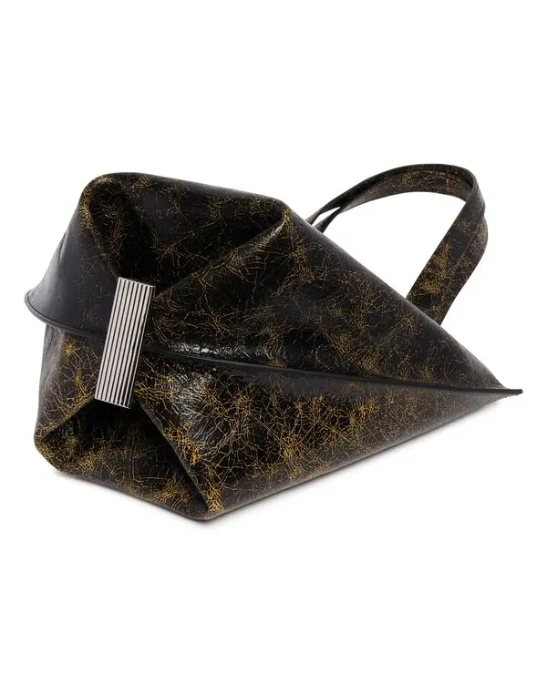 Attico La Scoop Shoulder Bag - Black