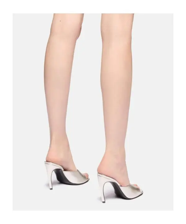 Attico The Betta Mules - Silver