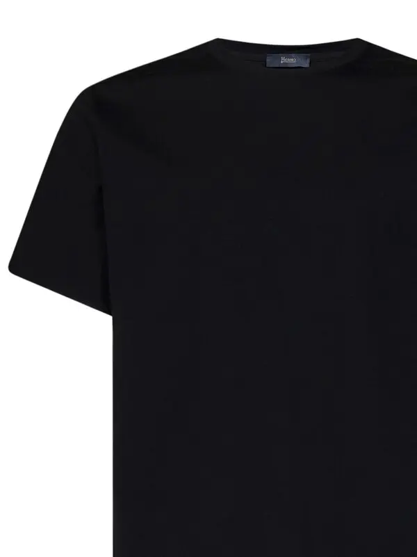 Herno Stretched Crewneck T-shirt - Black