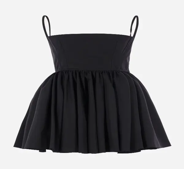 Alaïa Pleated Sleeveless Mini Dress - No