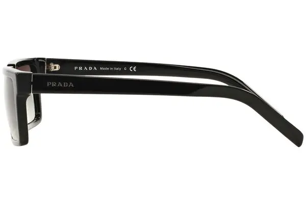 Prada Gray Gradient Logo Sunglasses - Black