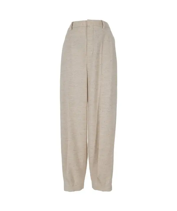 Loro Piana Tapered Trousers - Cream Shell