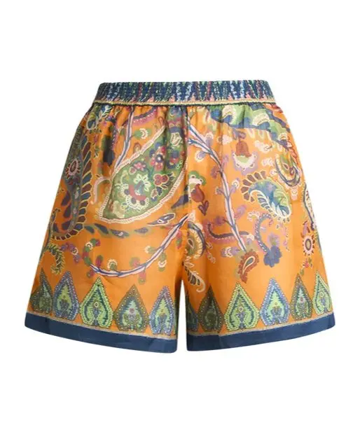 Etro Printed Elasticated Waist Shorts