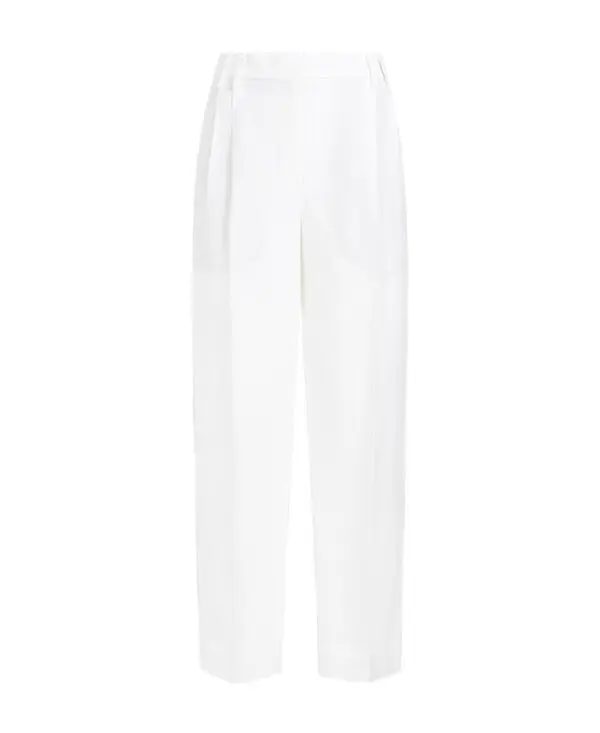 Brunello Cucinelli High-waist Cropped Pleated Trousers