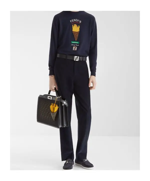 Fendi Fendilicious" Embroidery Pullover