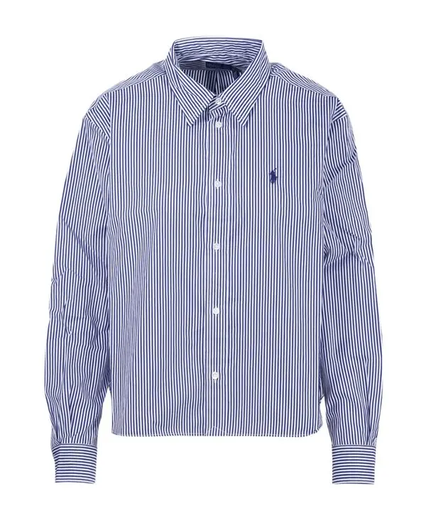 Polo Ralph Lauren Embroidered Striped Shirt - Blue