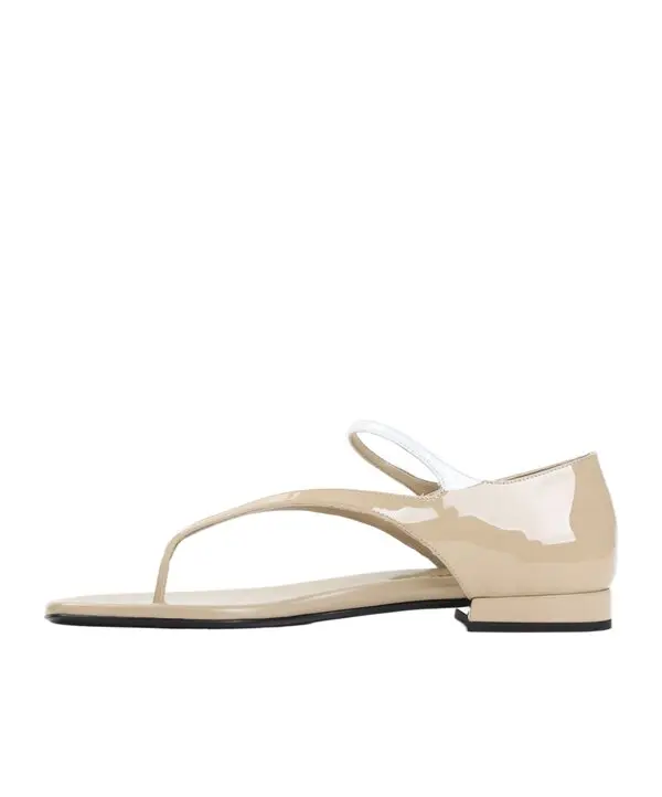 Miu Miu Two-tone Patent Leather Sandals