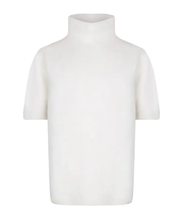 LISA YANG Knit Roll-neck Top - Cream