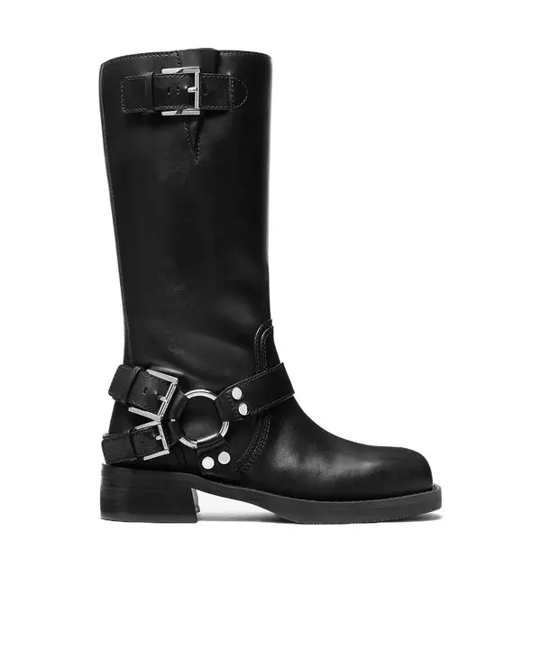 Michael Kors Leather Harness Boots