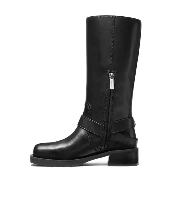 Michael Kors Leather Harness Boots