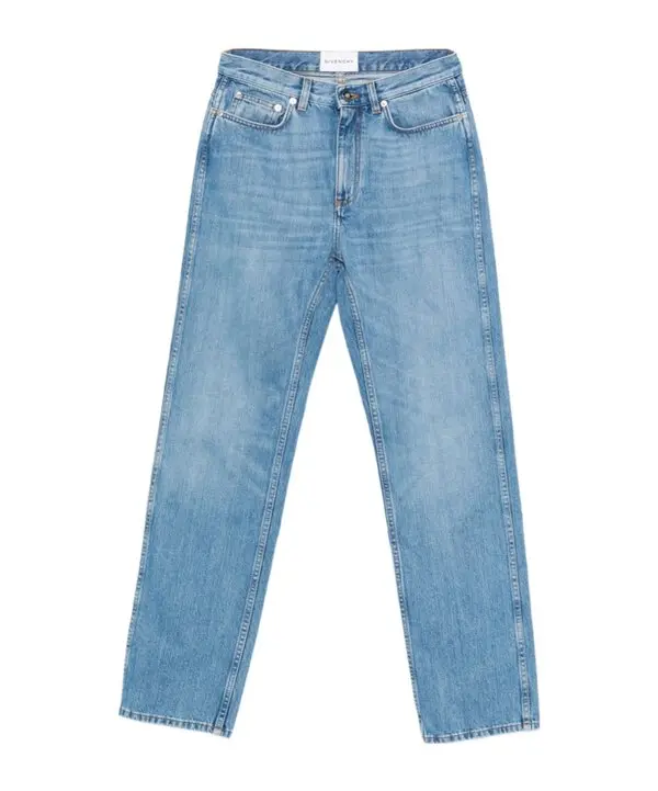 Givenchy High-waisted Straight-leg Jeans - Medium Blue