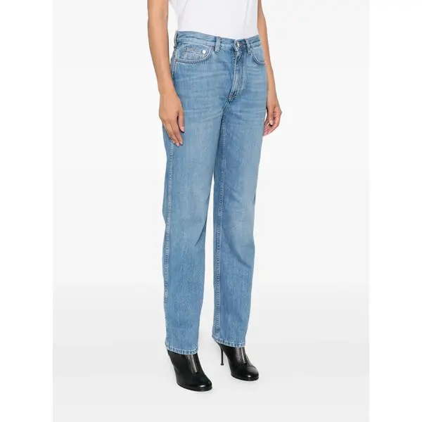 Givenchy High-waisted Straight-leg Jeans - Medium Blue