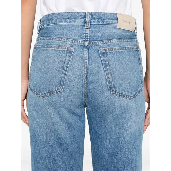 Givenchy High-waisted Straight-leg Jeans - Medium Blue