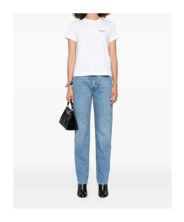Givenchy High-waisted Straight-leg Jeans - Medium Blue