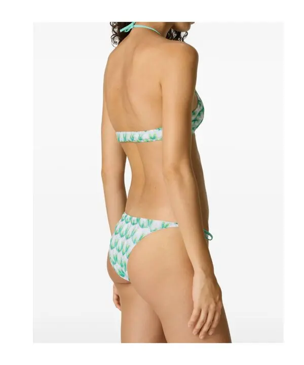 Missoni Printed Triangle Bikini Set - Green