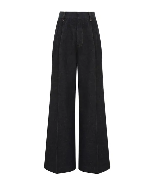 Zimmermann Illustration Denim Wide Leg Jeans - Night Sky