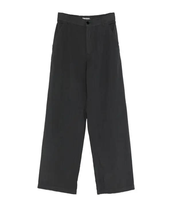 Barena Venezia Buttoned Wide Leg Trousers - Grey