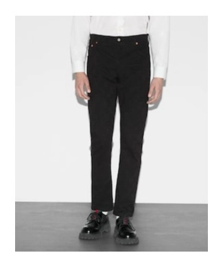 Gucci Gg Denim Jacquard Tapered Pants