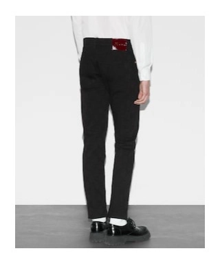 Gucci Gg Denim Jacquard Tapered Pants