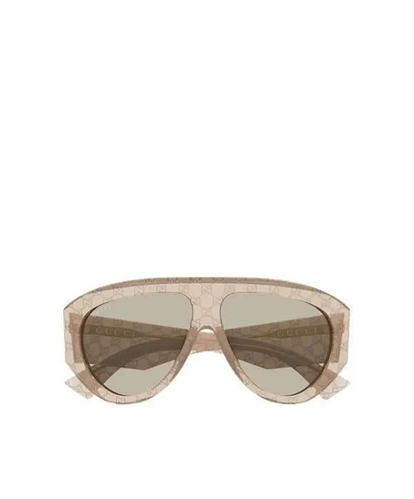 Gucci Pilot Frame Sunglasses - Brown
