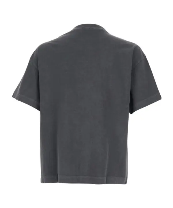 Palm Angels Neck Logo Printed Crewneck T-shirt