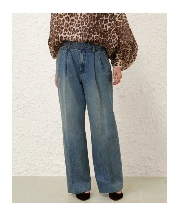 Zimmermann Illustration Wide-leg Jeans