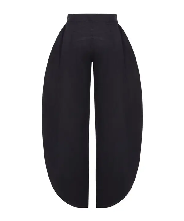 Alaïa Wide Leg Pleated Trousers - No
