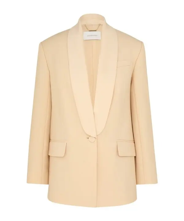 Zimmermann Shawl Lapel Tux Jacket - Tea