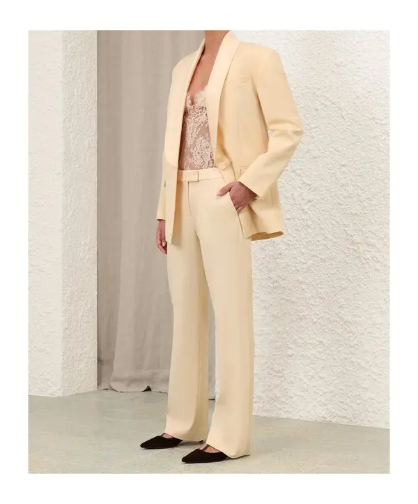 Zimmermann Shawl Lapel Tux Jacket - Tea