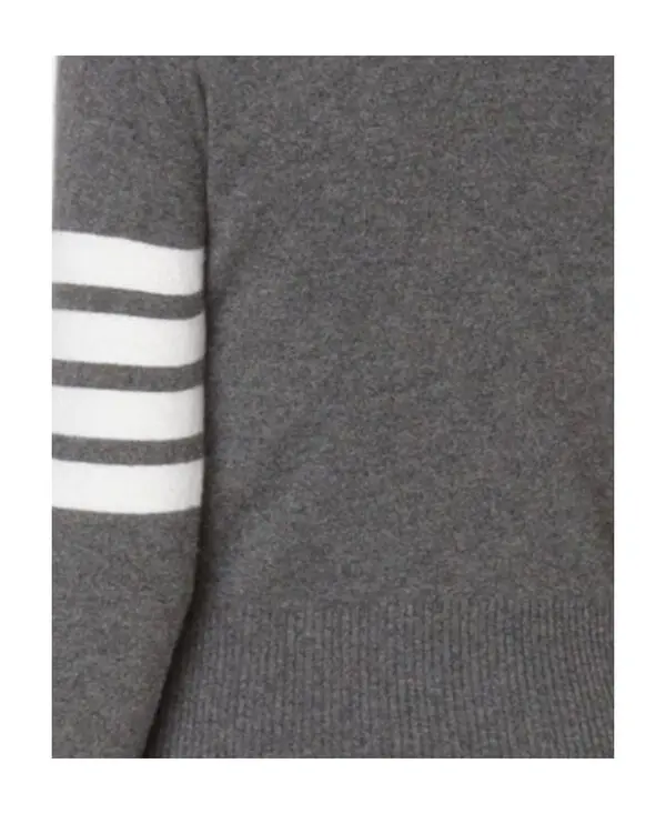 Thom Browne 4-bar Stripe Sweater - Medium Gray