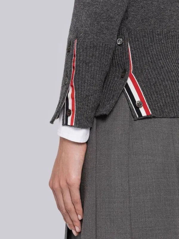 Thom Browne 4-bar Stripe Sweater - Medium Gray
