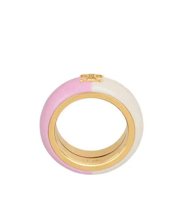 Celine Triomphe Logo Ring - Yellow