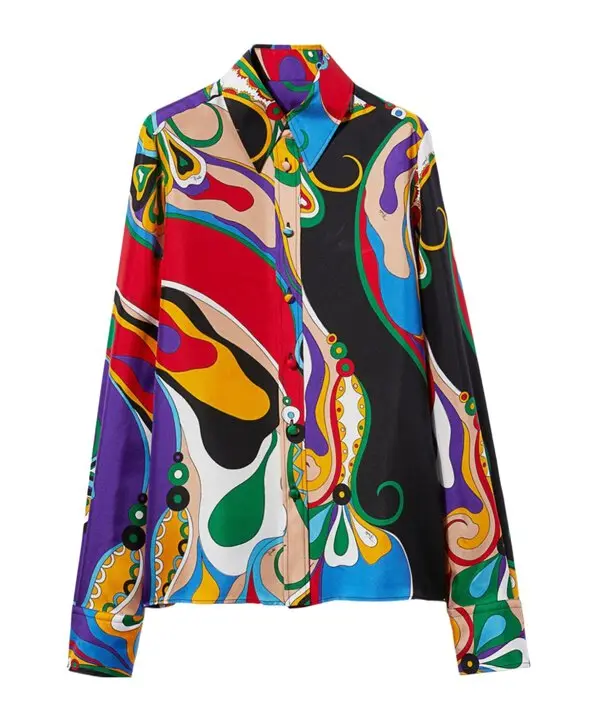 Emilio Pucci Vibrant Patterned Shirt - Red/color