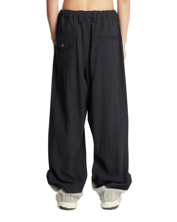 Mihara Yasuhiro Mix Layered Wide-leg Pants