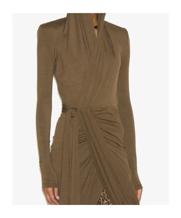 Isabel Marant Étoile Alixa Hooded Draped Dress