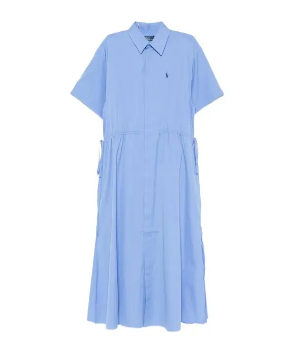 Ralph Lauren Polo Buttoned Drawstring Midi Dress - No