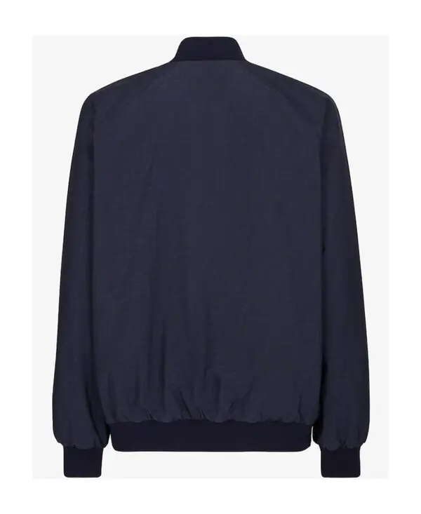 Fendi All-over Ff Printed Zipped Bomber Jacket - Black